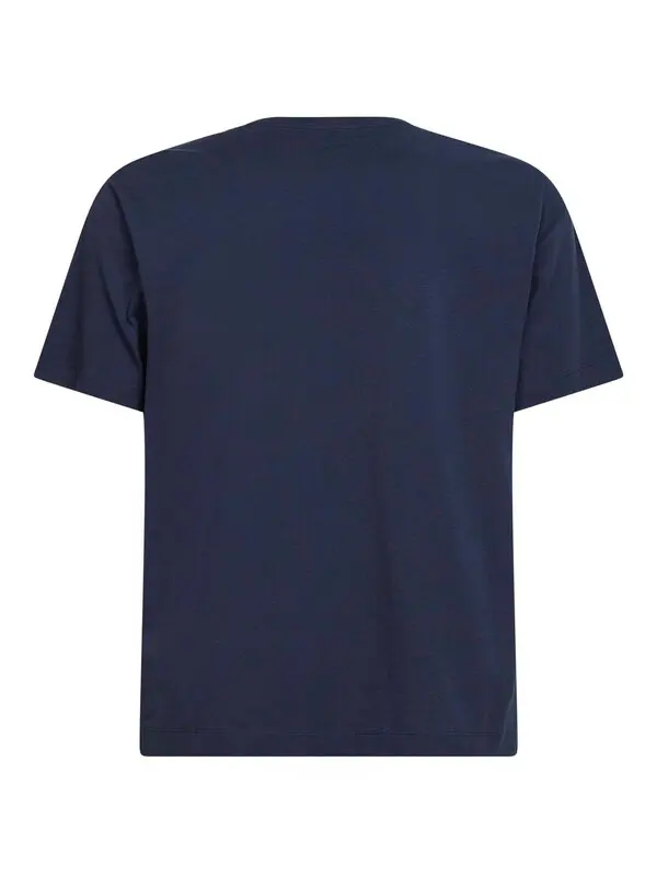 Dries Van Noten Navy Blue Jersey Regular-fit Crewneck T-shirt - Multicolor
