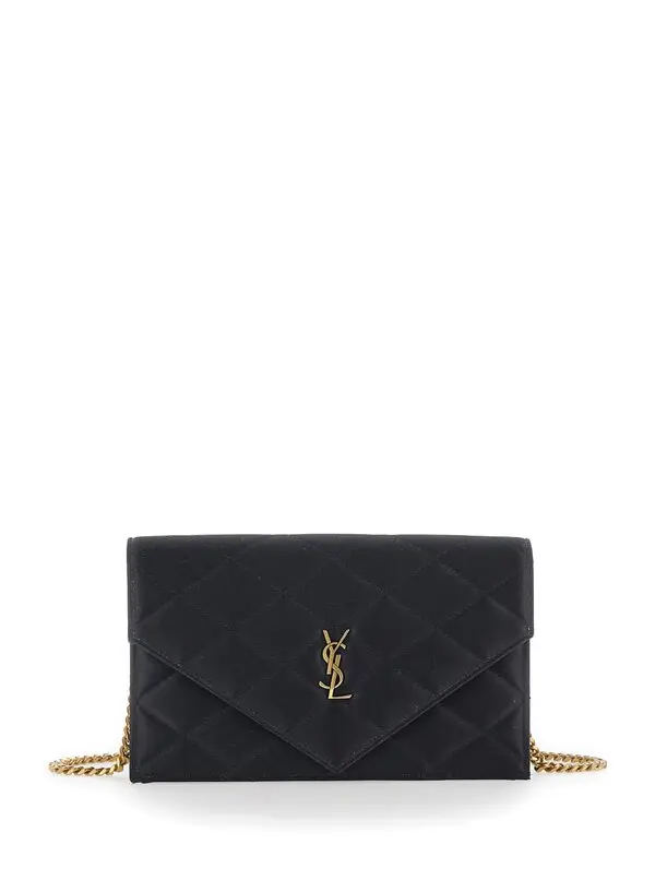 Saint Laurent Quilted Leather Cross Body Bag - Multicolor