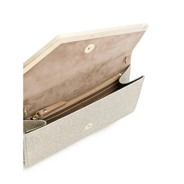 JIMMY CHOO Metallic Clutch Bags - Silver