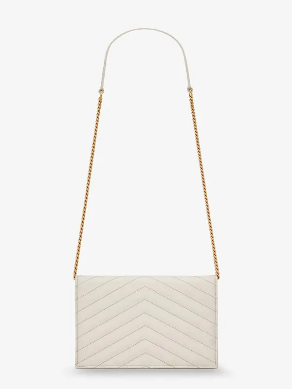 Saint Laurent Envelope Leather Crossbody Bag