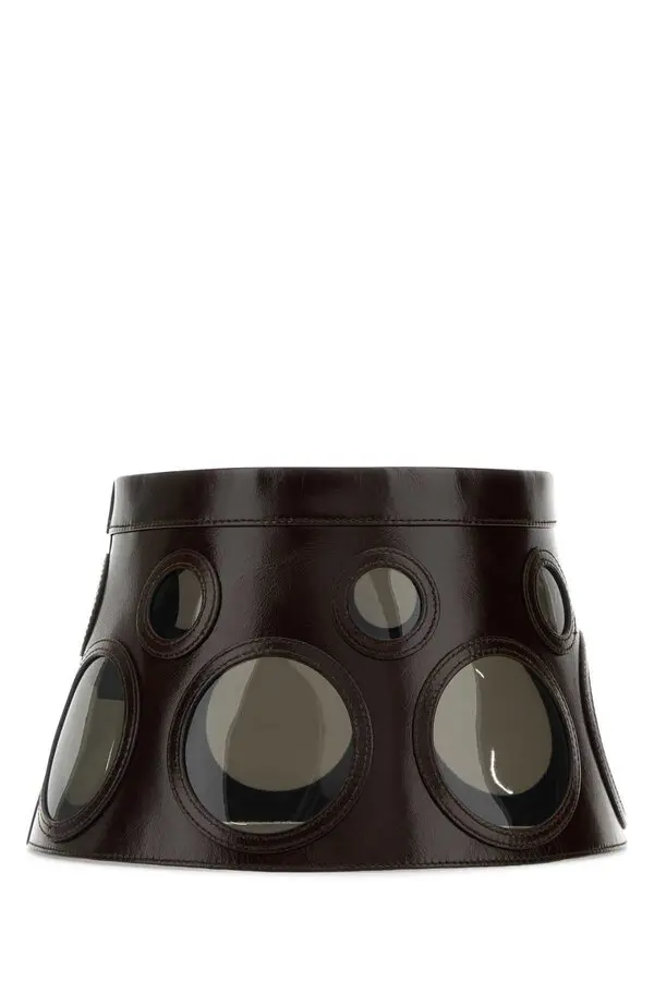 Prada Calf Leather Hat - Brown