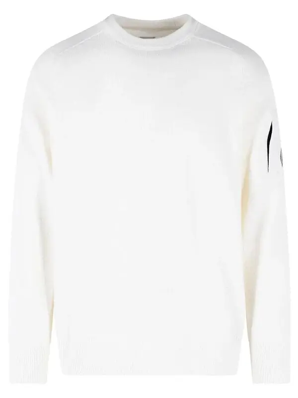 C.P. COMPANY Crew Neck Pullover - White