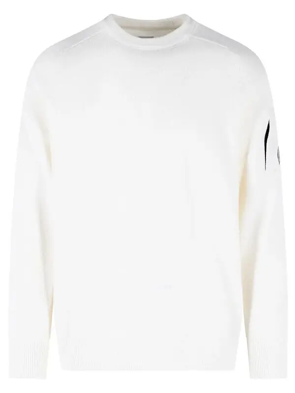 C.P. COMPANY Wool Blend Pullover - White