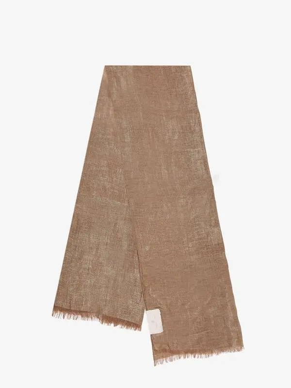 Brunello Cucinelli Lurex Linen Scarf
