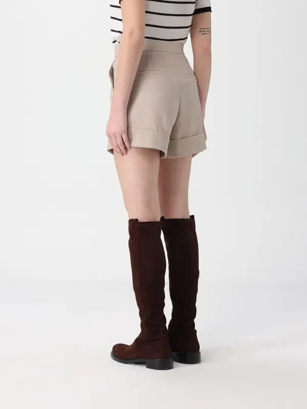 Max Mara Tailored Wool Blend Shorts - Cream