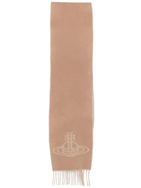 VIVIENNE WESTWOOD Double Face Wool Scarf - Multicolor