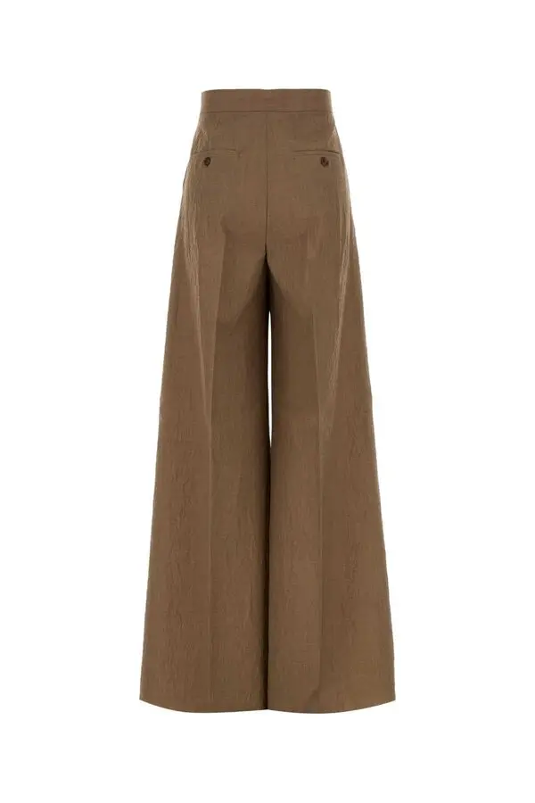 Max Mara Biscuit Wool Teruel Flared Leg Pant