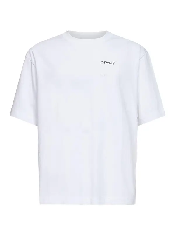 Off-White White Jersey Half Arrow Skate T-shirt - Multicolor