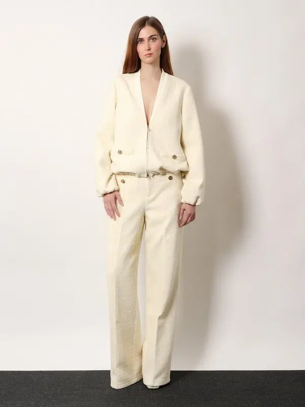 Gucci Cotton Blend Trousers With Checked Pattern
