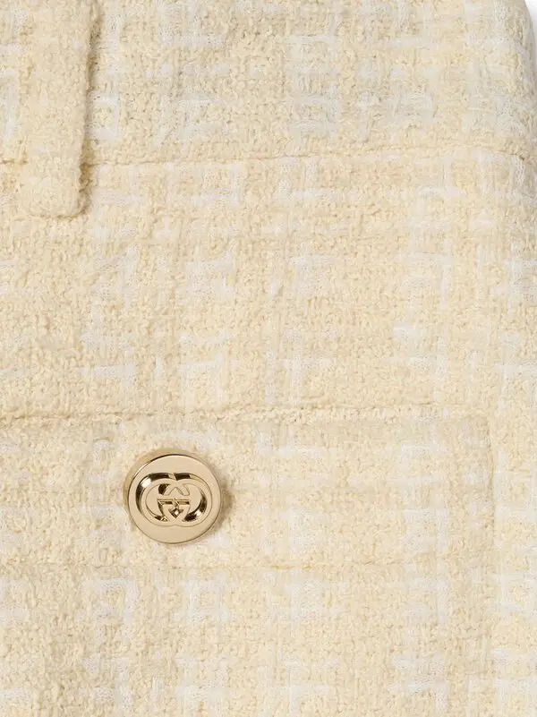 Gucci Cotton Blend Trousers With Checked Pattern