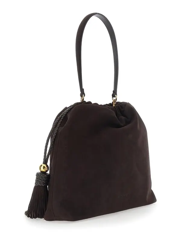 Etro Kalispera Suede Shoulder Bag - Brown