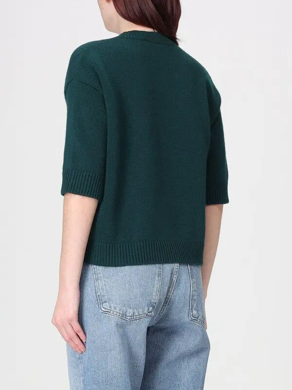 Gucci Wool Sweater With Jacquard Logo - Green
