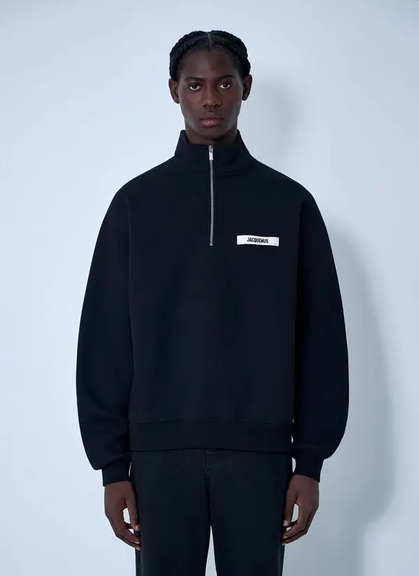 Jacquemus Le Camionneur Gros Grain Sweatshirt - Black