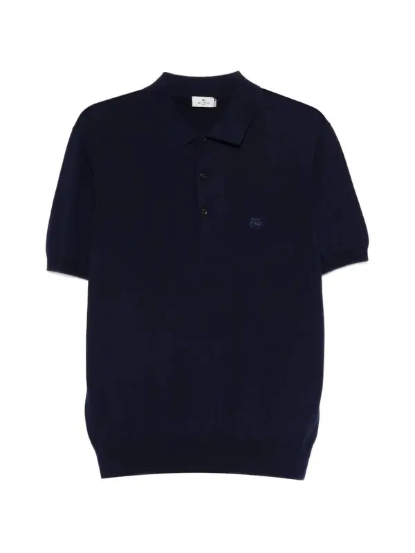Etro Knitted Cotton Polo Shirt
