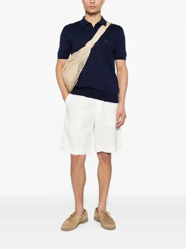 Etro Knitted Cotton Polo Shirt