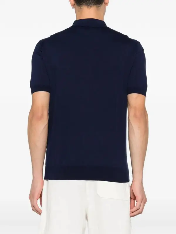 Etro Knitted Cotton Polo Shirt