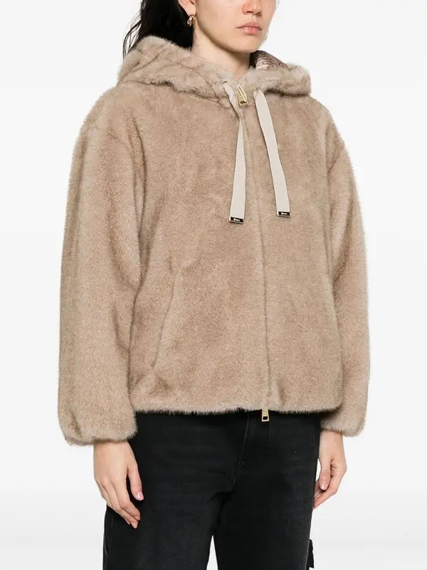 Herno Soft Faux-fur Hooded Jacket