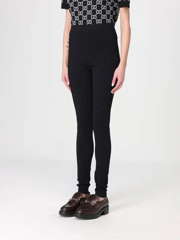 Gucci Gg Supreme Viscose Blend Knit Pants