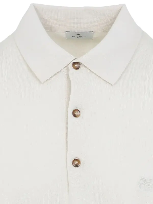 Etro Knitted Cotton Polo Shirt