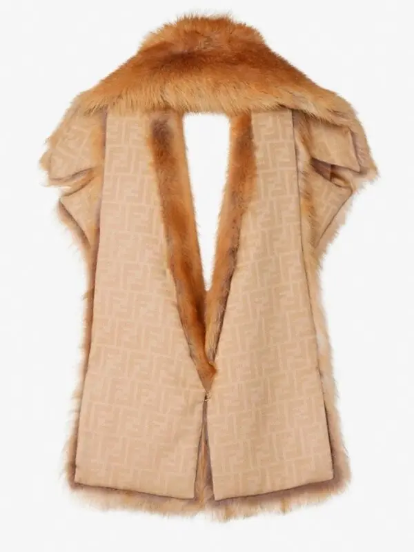 Fendi Shearling Scarf - Multicolor