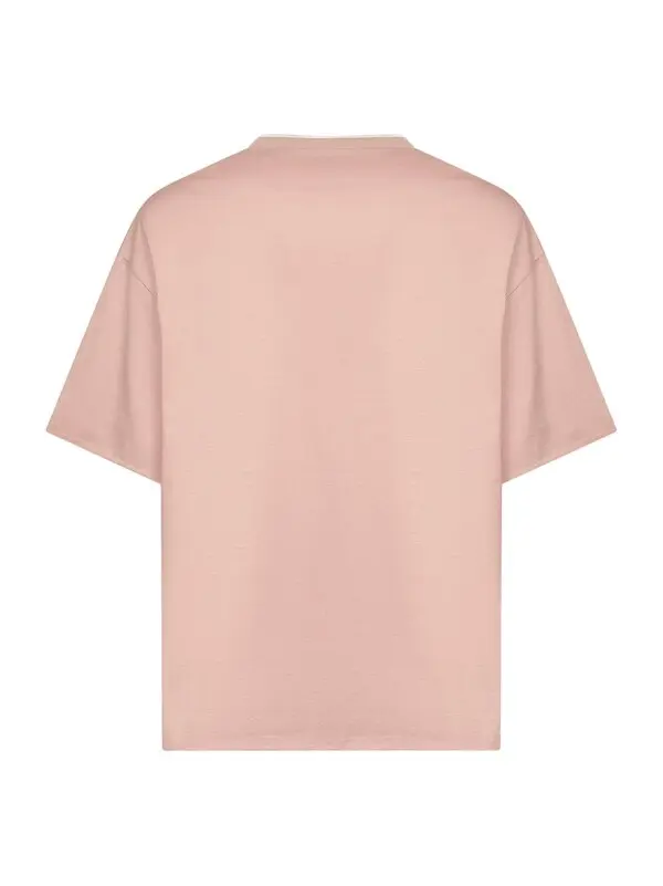 JIL SANDER Two-tone Compact Jersey Reversible T-shirt
