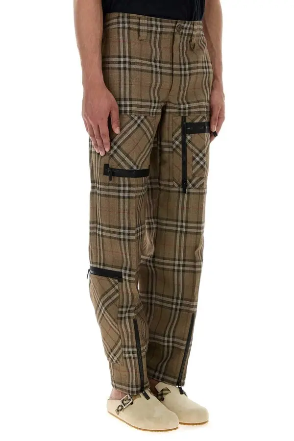 Burberry Embroidered Viscose Blend Cargo Pant