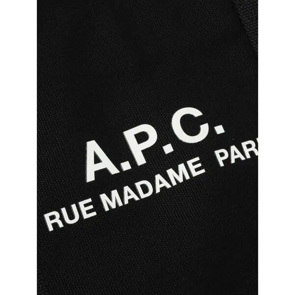A.p.c. Cotton Tote Bag - Black