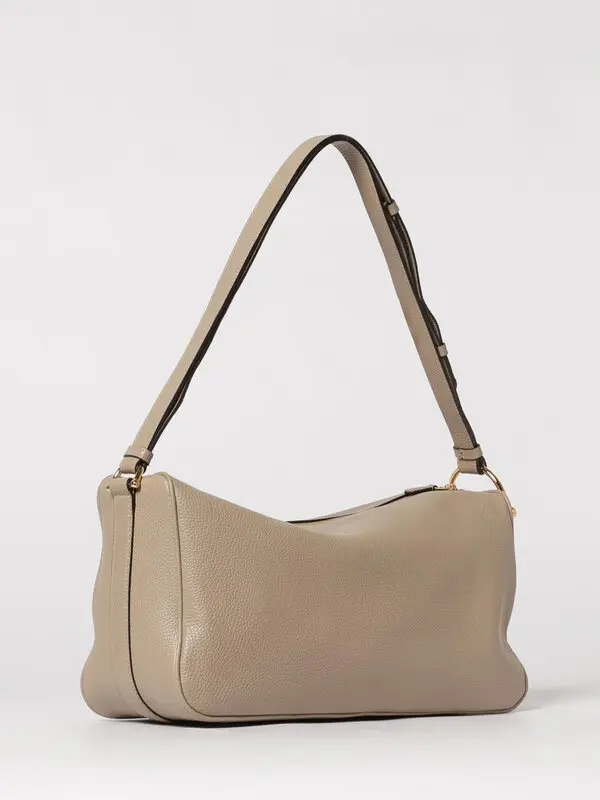 Gucci Grained Leather Shoulder Bag - Gray