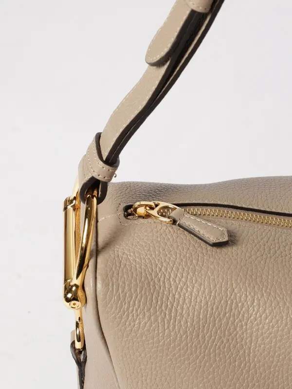 Gucci Grained Leather Shoulder Bag - Gray