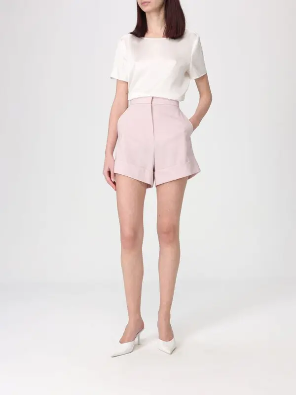 Max Mara Tailored Wool Shorts - Pink