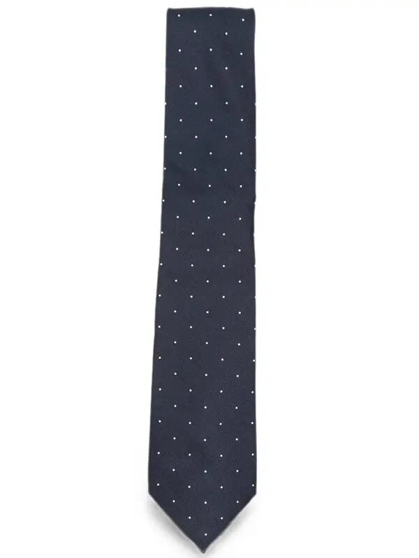 TOM FORD Polka-dot Silk Tie - Blue