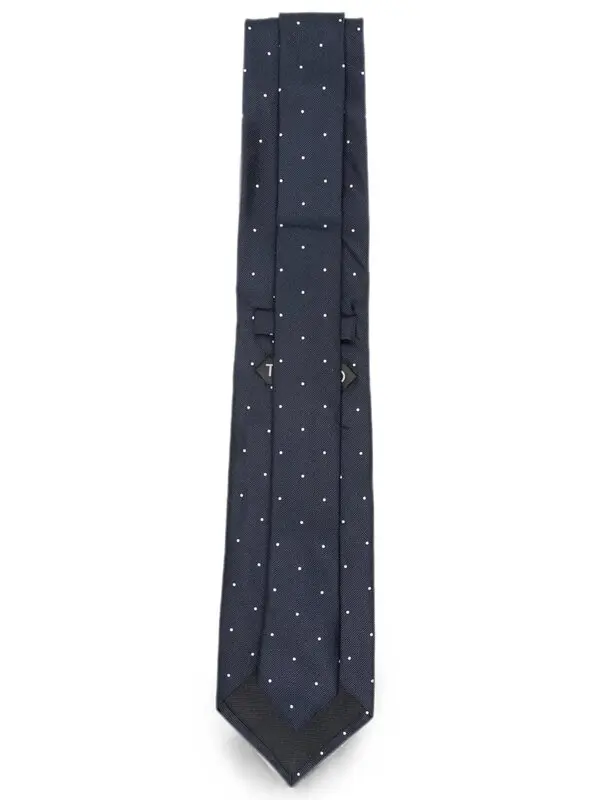 TOM FORD Polka-dot Silk Tie - Blue