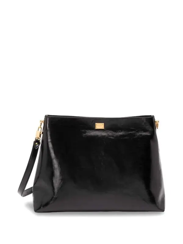 Dolce & Gabbana Vittoria Large Shoulder Bag - Black