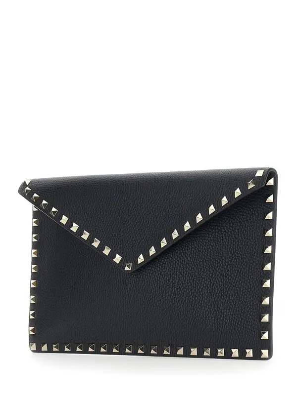 Valentino Garavani Leather Envelope Clutch - Multicolor