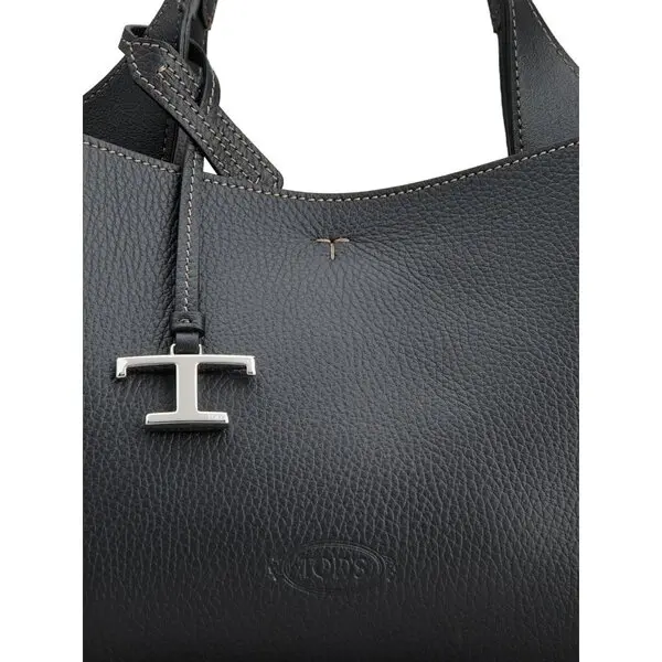 TOD'S Leather Tote - Gray