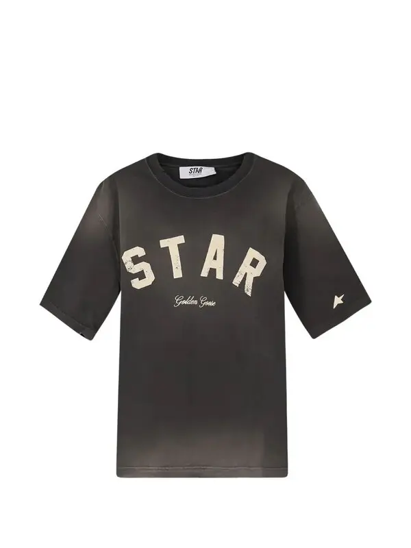 GOLDEN GOOSE Star/ Relaxed Fit T-shirt Star Print - Gray