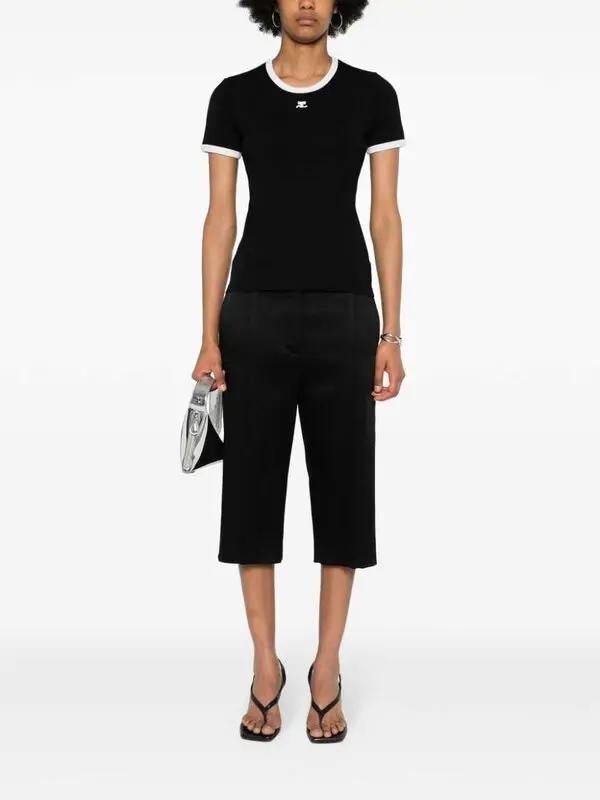 COURREGES Cotton Jersey T-shirt