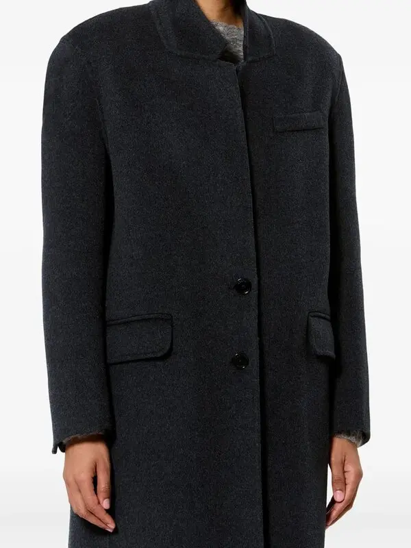 Isabel Marant Étoile Clesa Wool Long Coat - Gray