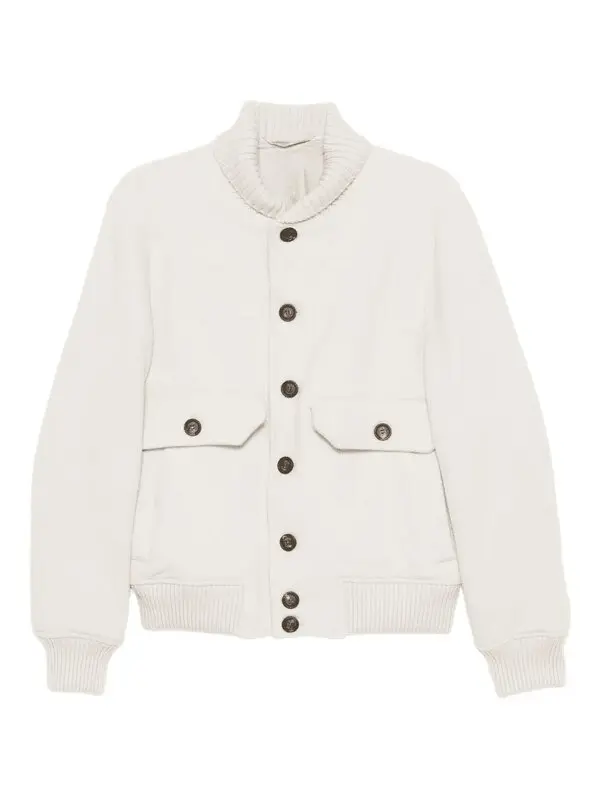 Eleventy Buttoned Jacket - Brown