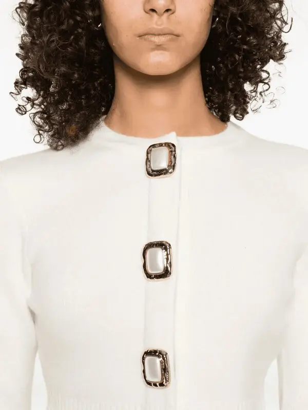 SELF-PORTRAIT Embellished Cardigan - Multicolor