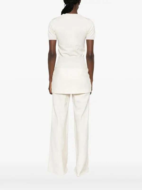 VIVIENNE WESTWOOD Bea Orb-embroidered Short-sleeve Top - White
