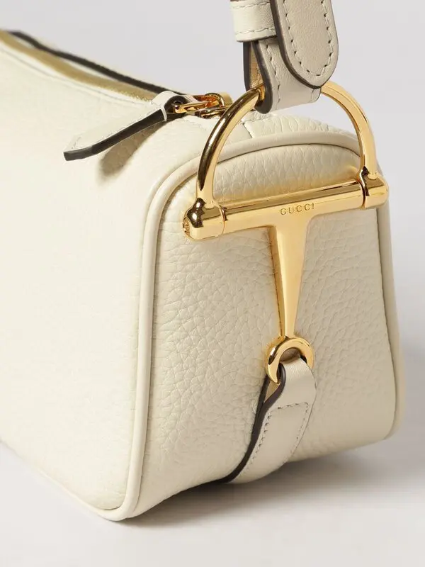 Gucci Mini Hammered Leather Bag - Cream
