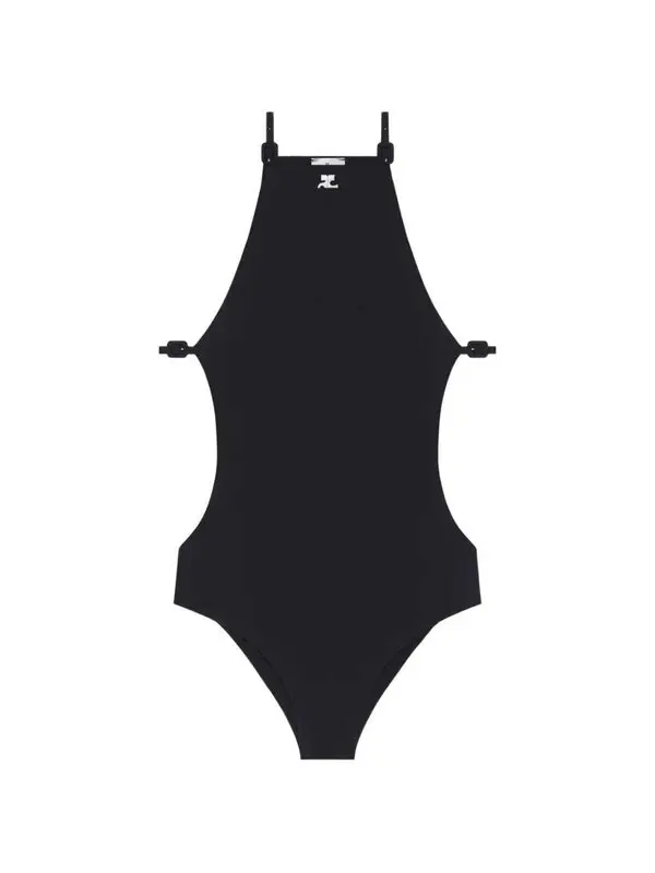 COURREGES One-piece Swimsuit With Cut-out Detail - Black