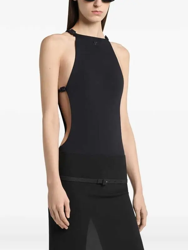 COURREGES One-piece Swimsuit With Cut-out Detail - Black