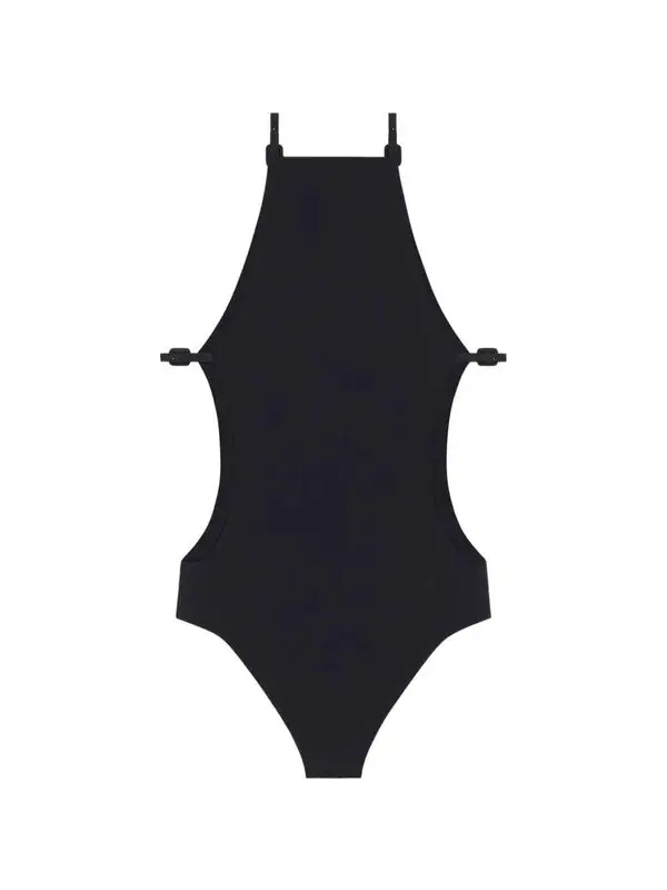 COURREGES One-piece Swimsuit With Cut-out Detail - Black