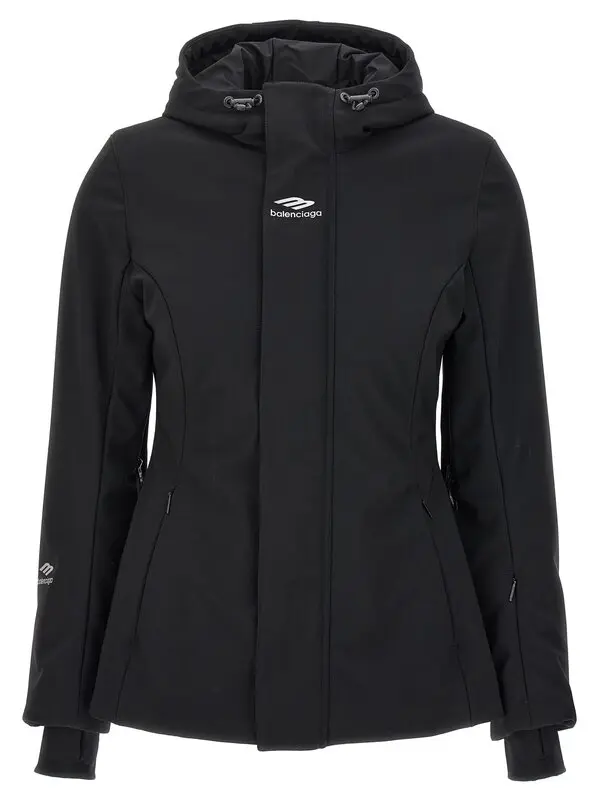Balenciaga Ski Hourglass 3b Sports Icon' Parka - Black