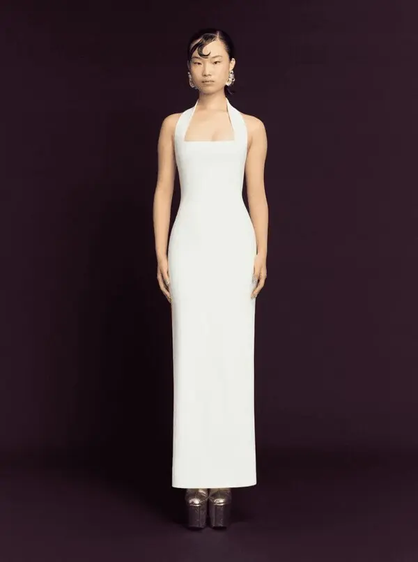 Solace London Ilona Long Dress - White