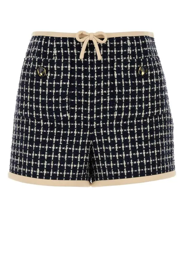 Valentino Garavani Embroidered Tweed Shorts - Multicolor