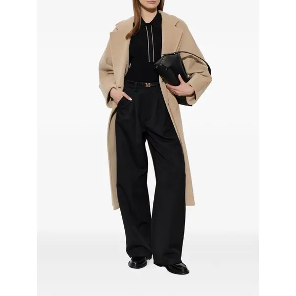 Max Mara Long Double-breasted Coat - Cream