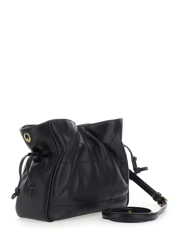 Saint Laurent Jamie' Black Crossbody Bag With Cassandre And Chain Strap In Leather For - Multicolor